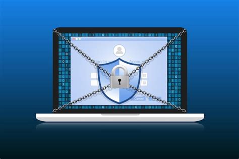 Premium Vector Concept Is Data Security Shield On Laptop Protect