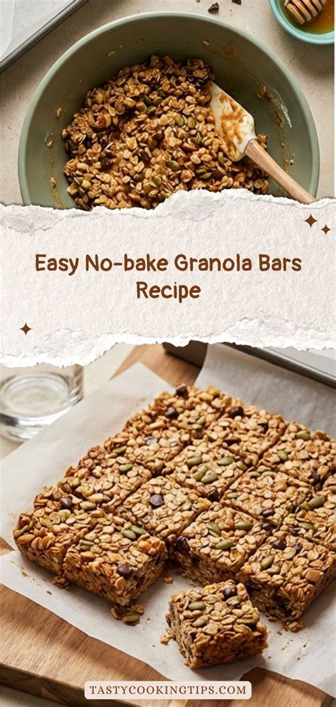 Easy No Bake Granola Bars Recipe
