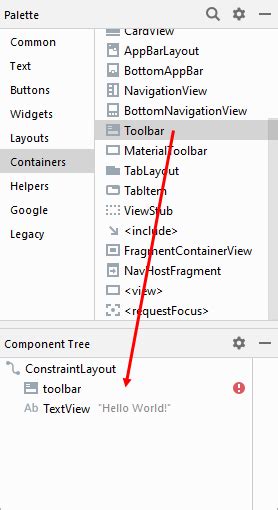 action bars and toolbars