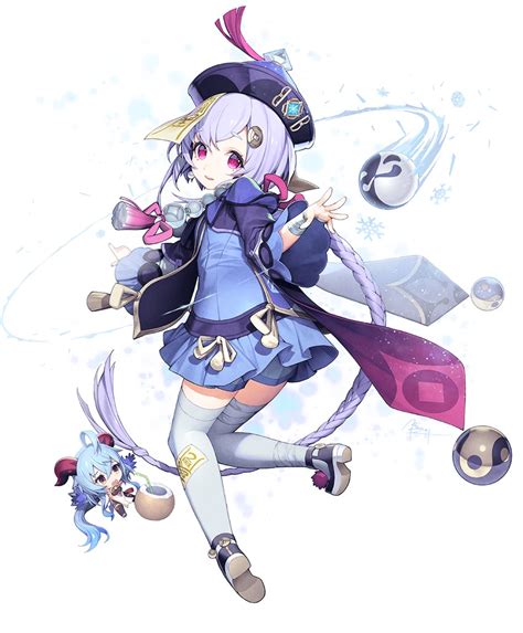 Ganyu And Qiqi Genshin Impact Drawn By Mandrill Danbooru