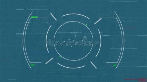 Animation Of Glitch Technique With Digital Radar Spinning Over Blue Background Stock Video