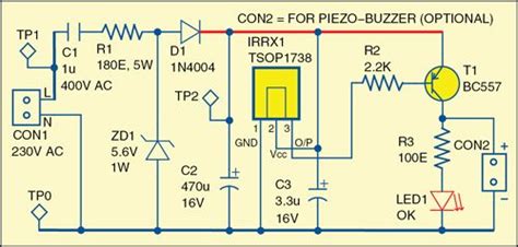 Remote Control Tester Circuit Diagram Infrared Remote Control Tester