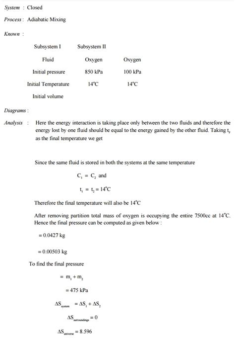 Solved Problems Entropy