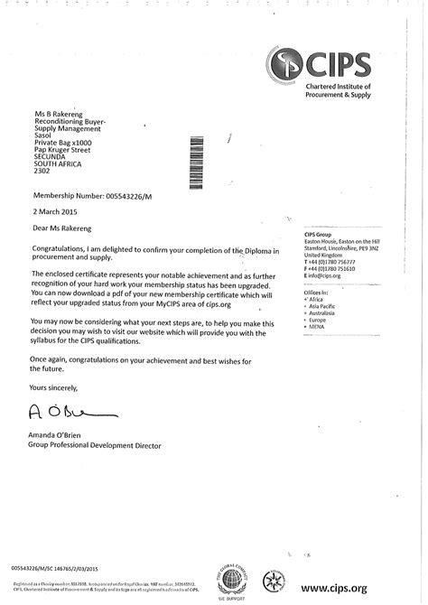 Cips Level 4 Certificate Pdf