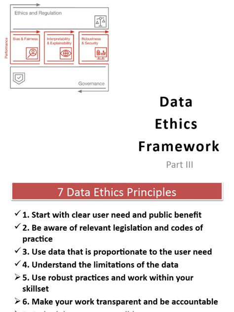 Data Ethics Framework Part 3 Pdf Machine Learning Expert