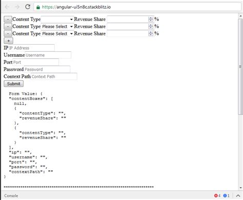 Dynamic Reactive Form Using Angular Stack Overflow