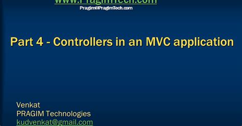 Sql Server Net And C Video Tutorial Part Controllers In An Mvc Application