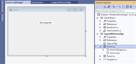 Why Doesnt Vs 2022 Show My Winforms Ui At Design Time Grant Winney