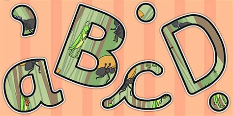 Cursive The Ant And The Grasshopper Themed Display Lettering