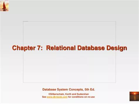 Ppt Chapter 7 Relational Database Design Powerpoint Presentation