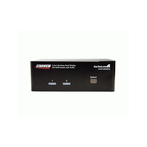 StarTech Com Port Dual DVI USB KVM Switch With Audio USB Hub Startech KVM Solutions