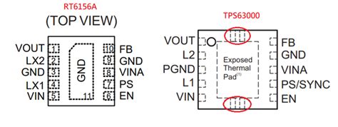 TPS63000 Any Issue For Different Layout For Thermal Pad Of TPS63000 Power Management Forum
