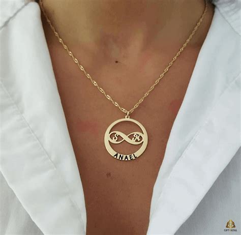 שרשרת אותיות עגולה אינפיניטי שילוב חריטה אישית אהבה חברות נישואין אין