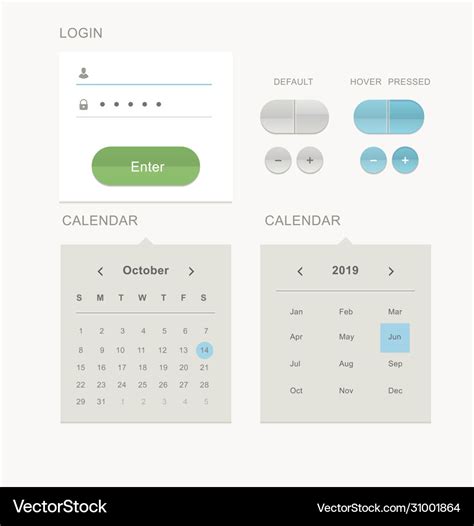 Ui Set For Apps And Computer Programms Royalty Free Vector