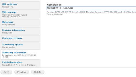 How To Schedule Drupal Posts Future Date And Time Reinis Fischer