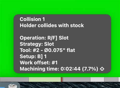 Tool Not Stopping During Collision Autodesk Community