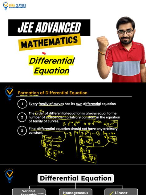 Jee Advanced Theory Lecture Differential Equation Pdf