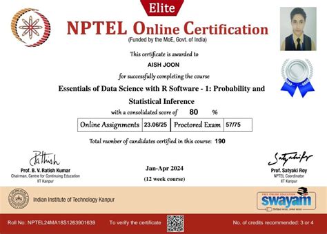 Aish Joon On Linkedin Datascience Rprogramming Nptel