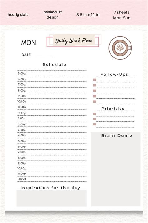 Optimize Your Daily Routines With A Printable Planner