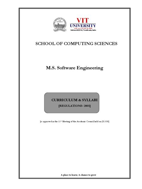 Vit Syllabus Pdf Partial Differential Equation Master Of Science