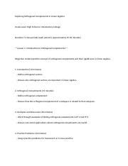 Understanding Orthogonal Complements In Linear Algebra Course Hero