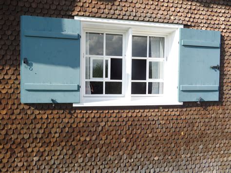 Klappladen Roof Tile Shingle Architecture Texture Shingle Window Frame Sunlight Brick