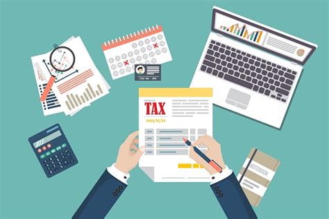 감사 개념 벡터 일러스트입니다 세금 프로세스입니다 비즈니스 배경입니다 분석 데이터 회계 계획 관리 연구 계산 보고 및 프로젝트