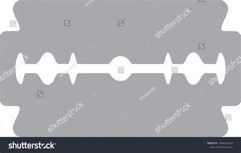 Razor Blade Shape Vector Illustration Stock Vector Royalty Free 1804766269 Shutterstock