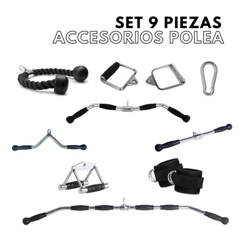 Agarres Set 9 Accesorios Polea La Bestia