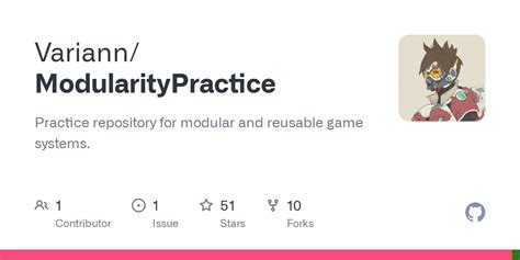 Github Variannmodularitypractice Practice Repository For Modular And Reusable Game Systems