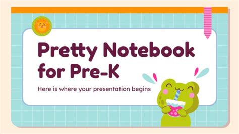 Pretty Notebook For Pre K Presentation