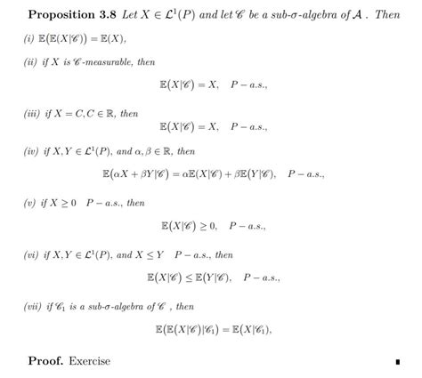 Solved Proposition 3 8 Let X E L P And Let C Be A
