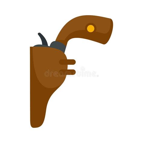 Revolver Icon Flat Isolated Vector Stock Vector Illustration Of Danger Logo