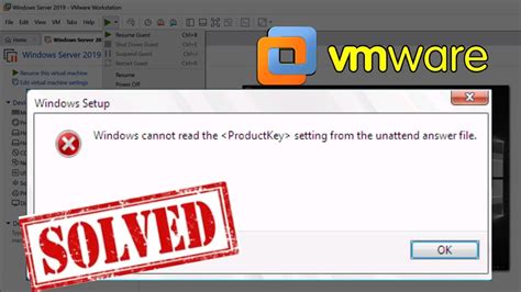 Windows Cannot Read The Productkey Setting From The Unattended Answer