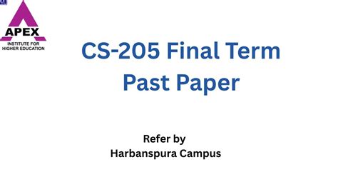 CS Final Term Past Papers Solved