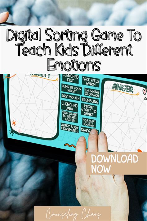 Digital Sorting Activity Identifying Different Emotions And How They Feel