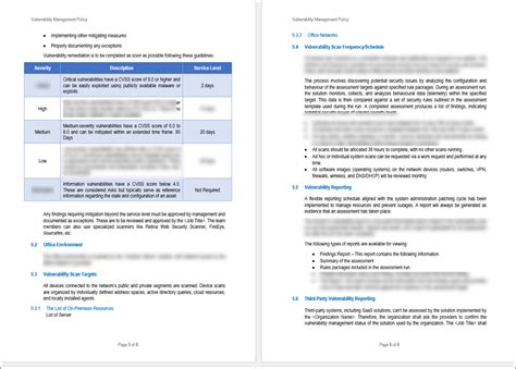 Nist Vulnerability Management Policy Template Grc Documents