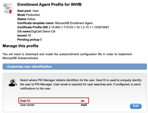 Integration For Windows Hello For Business Pki Platform