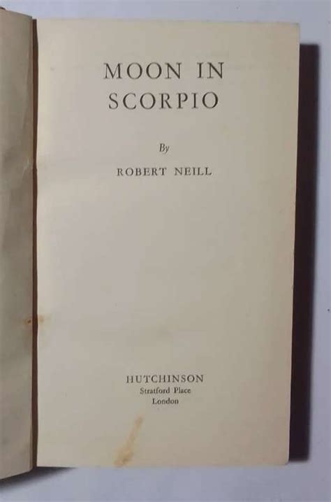 General Fiction Moon In Scopio By Robert Neill For Sale In Cape Town Id627541881