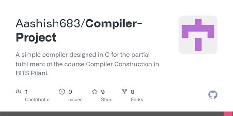 Github Aashish683compiler Project A Simple Compiler Designed In C