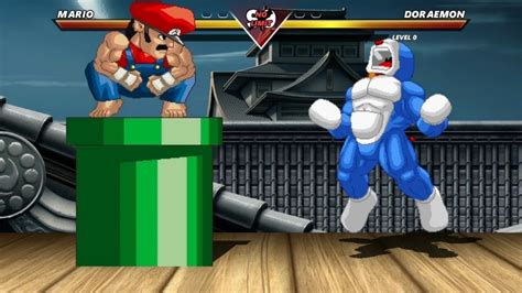 Mario Vs Doraemon Highest Level Incredible Epic Fight Youtube