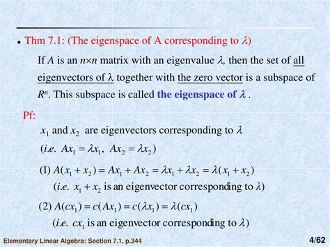 PPT CHAPTER EIGENVALUES AND EIGENVECTORS PowerPoint Presentation Free Download ID
