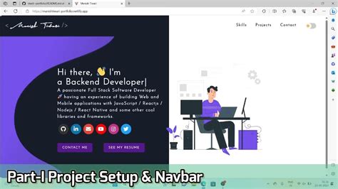 Responsive Portfolio Website Using Reactjs Tutorial From Scratch Part I Project Setup And