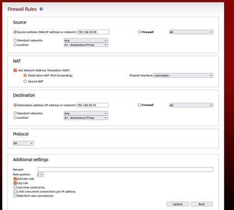 Firewall Rules Send Traffic From One IP Address To Another On Same Nework Networking IPFire