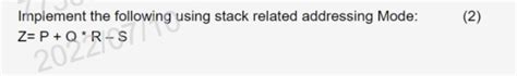 Solved Implement The Following Using Stack Related Chegg Com