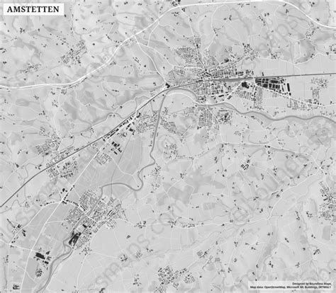 Amstetten Figure Ground Vector Map [1 50k] Boundless Maps