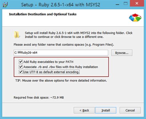 Windows에 Ruby 설치 Bellstone