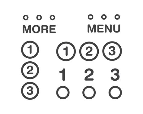 Hamburger Menu Icon Buttons For Website Ui Navigation Mobile App Presentation Design