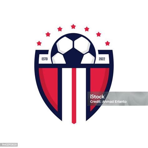 축구 클럽 팀 엠블럼 축구 배지 방패 로고 축구 팀 게임 클럽 방패 배경 벡터 경쟁에 대한 스톡 벡터 아트 및 기타 이미지
