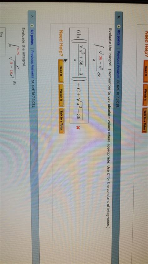 solved evaluate the integral remember to use absolute